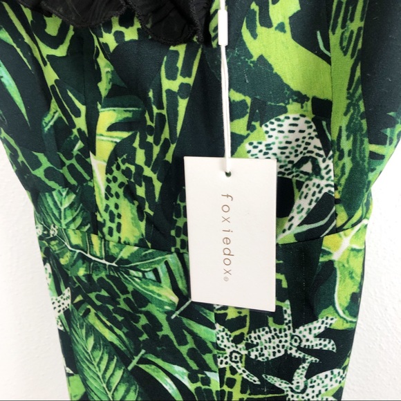 Anthropologie | Dresses | Anthropologie Foxiedox Multi Green Ruffle ...